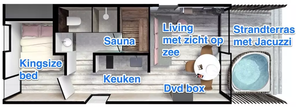 VIP-STRANDHUIS MET BUBBELBAD - Het meest luxe strandhuis van NL